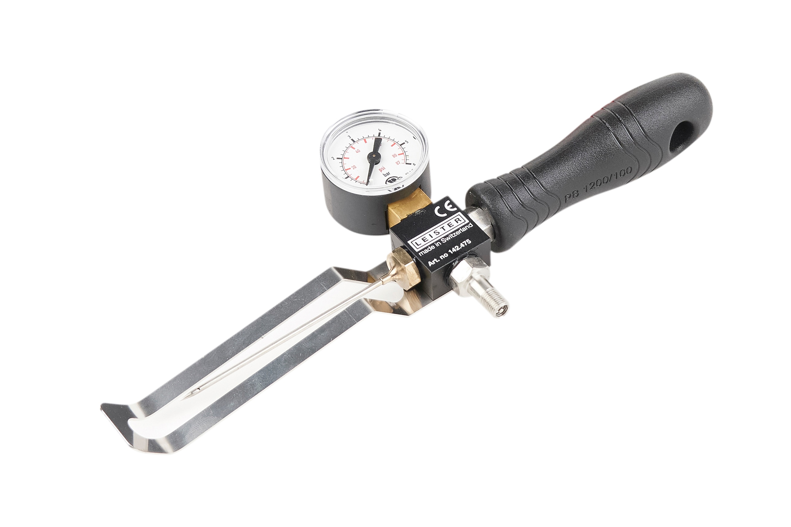 Leister Manometro con ago, 0-6bar, ago dritto | 142.475 | Accessori