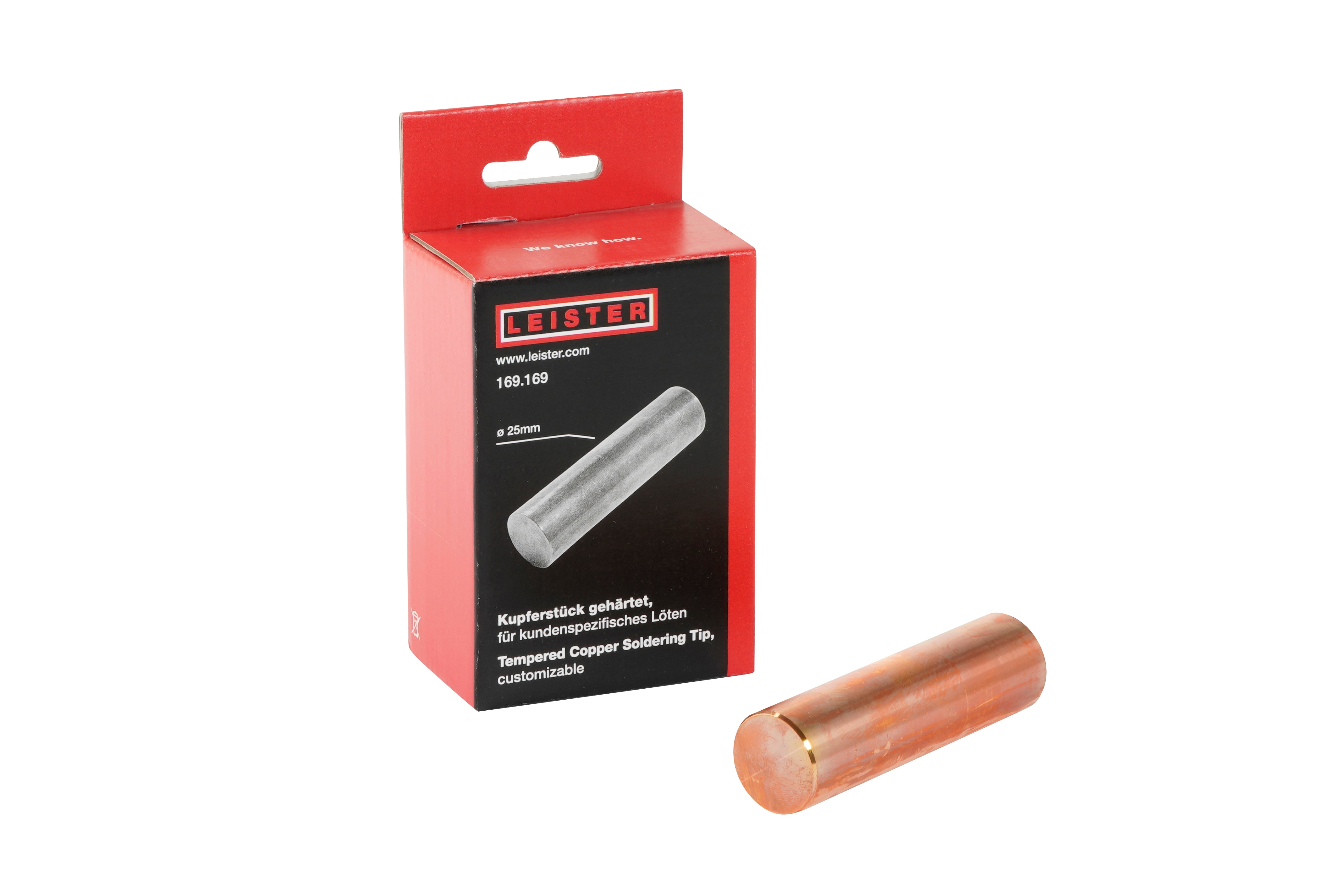 Leister Copper iron tempered, for customiced soldering | 169.169 ...