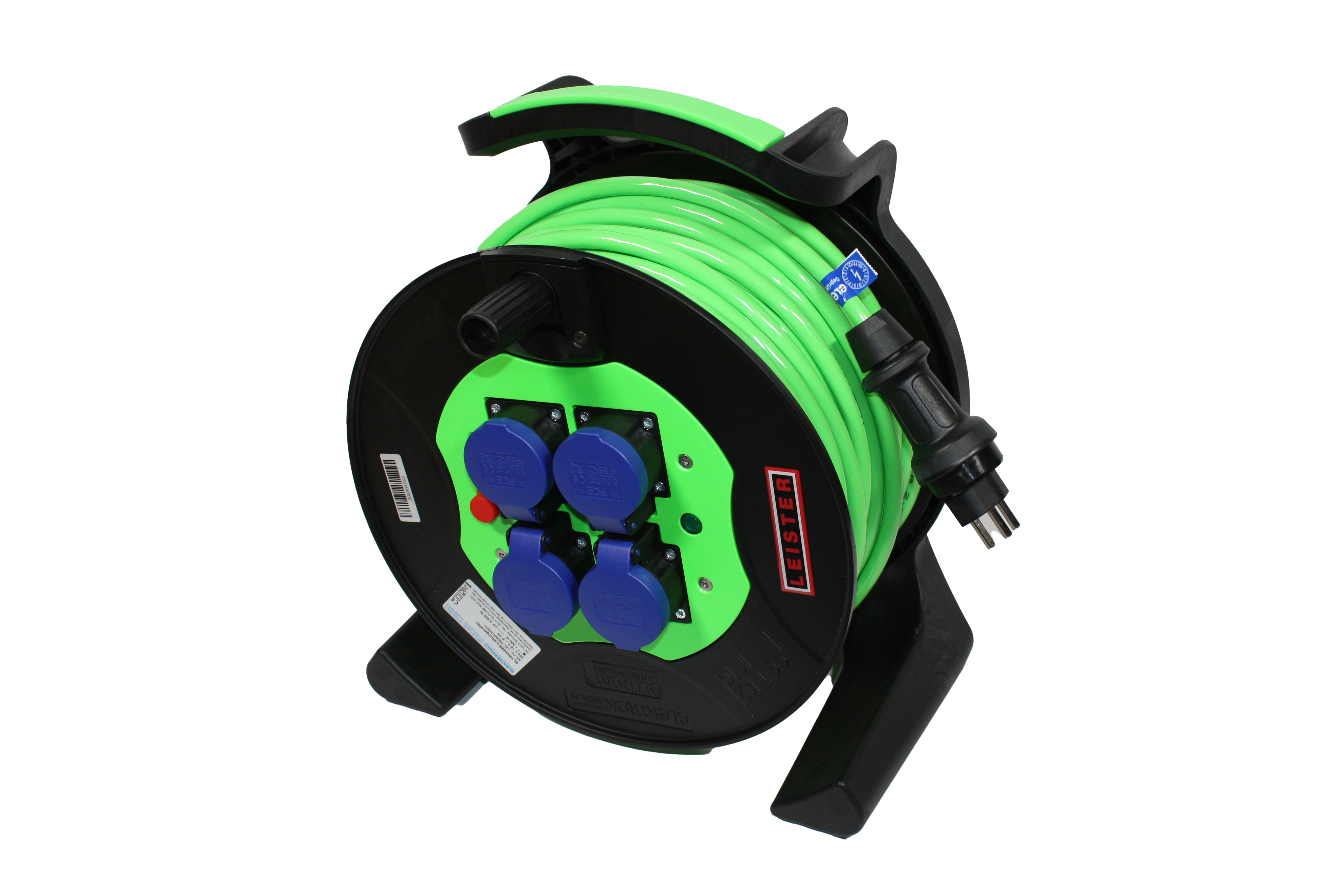 Leister Cable reel 45 m (PUR), 3 x 2.5 mm², T23 (IP55) 230V/16A; 4xT23 ...
